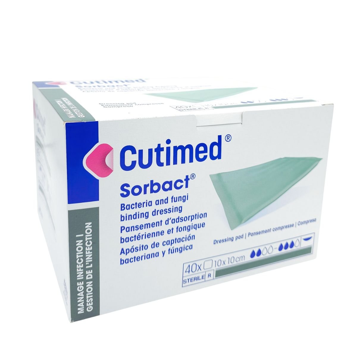 Cutimed Sorbact DACC 10x10cm | Apósito Antimicrobiano Sin Plata